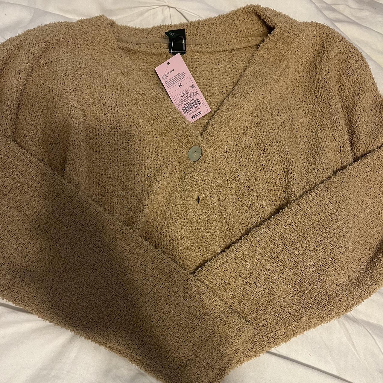 Wild Fable Women's Brown Cardigan | Depop