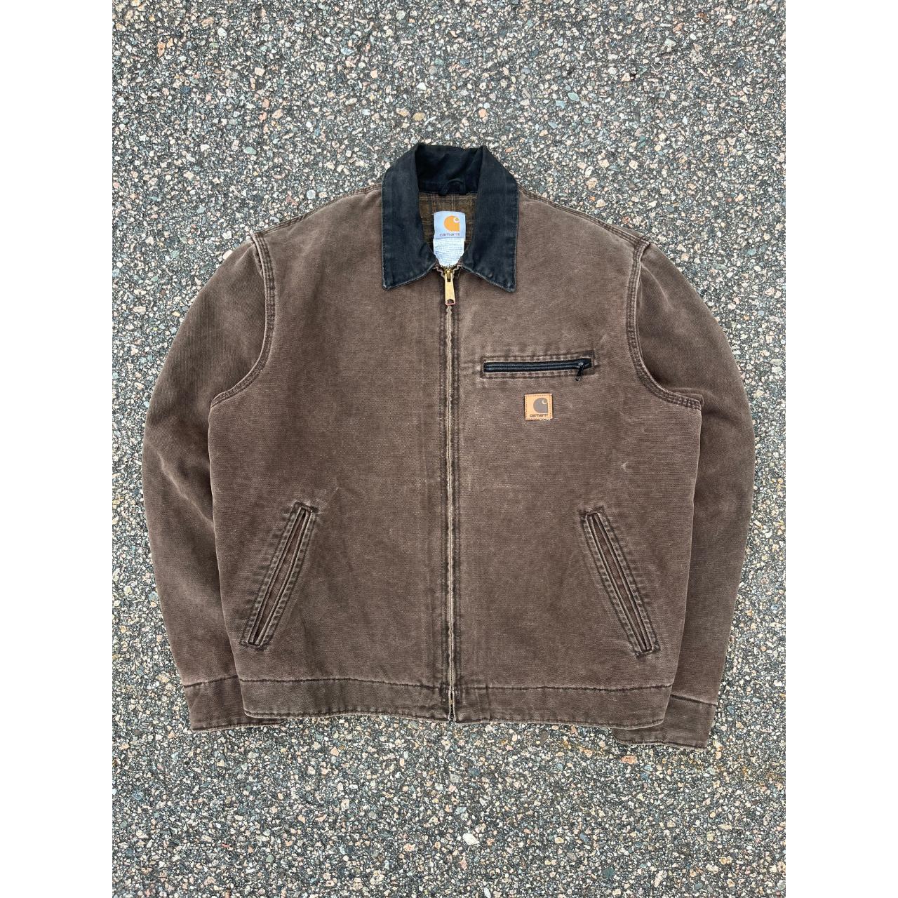 Faded Chestnut Brown Carhartt Detroit Jacket Sizes:... - Depop