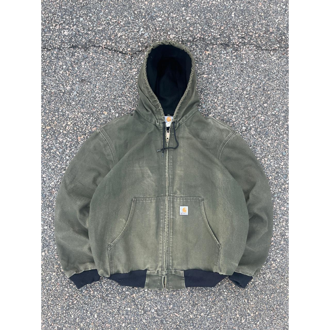 Faded Army Green Carhartt Active Jacket Sizes:... | Depop