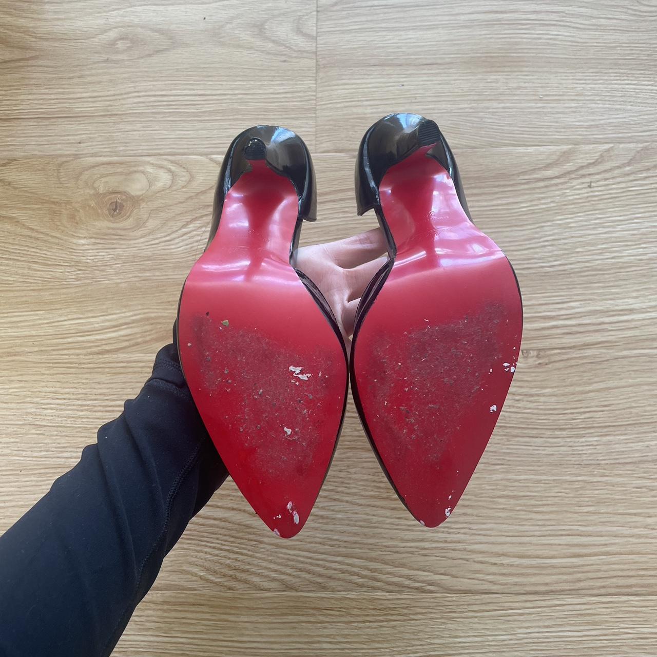 christian louboutin hyper prive 120 patent leather... | Depop