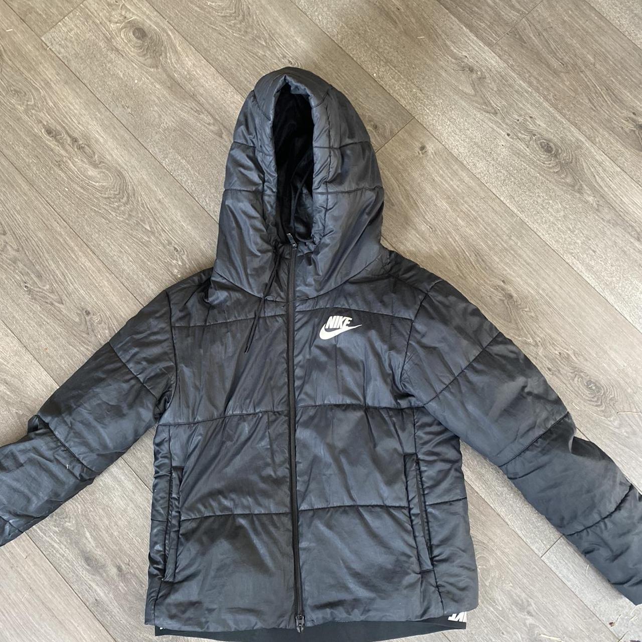 Vintage Nike Puffer coat/Jacket Black Men’s size... - Depop