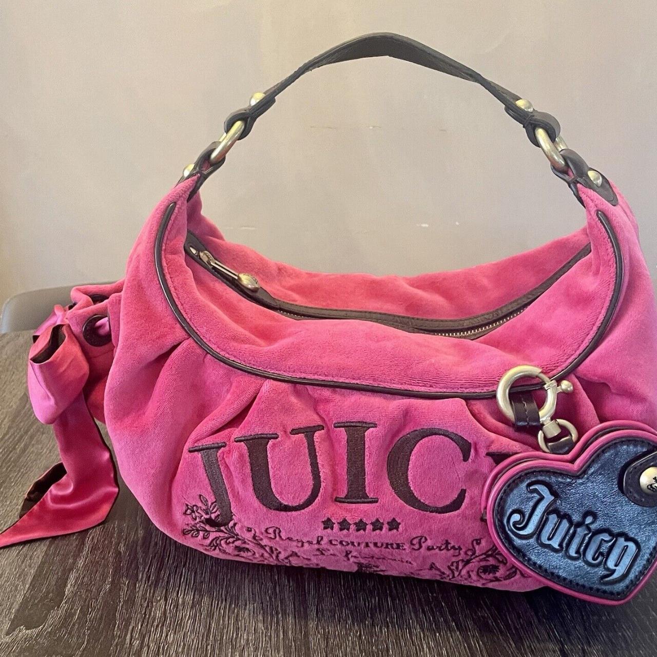 Juicy Couture Handbag Regal Couture Pink Velour... - Depop