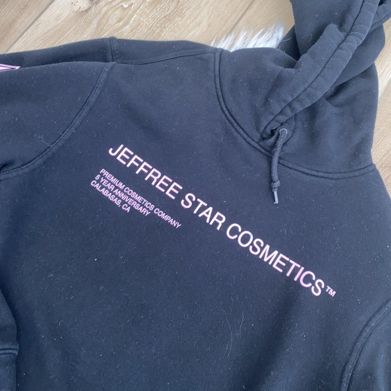 Jeffree star cosmetics black March hoodie Worn... - Depop