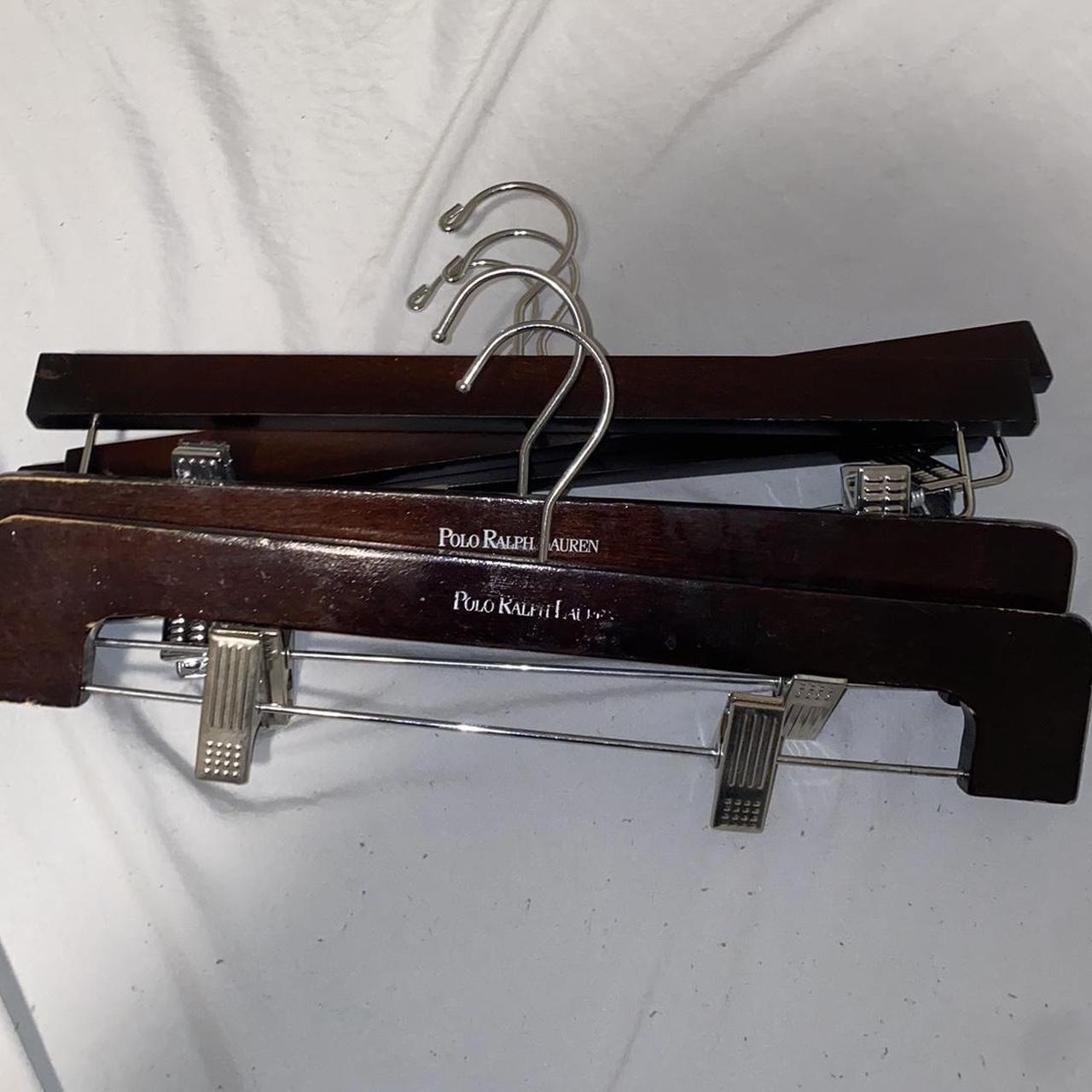 Ralph Lauren wood clipper hangers Good condition - Depop