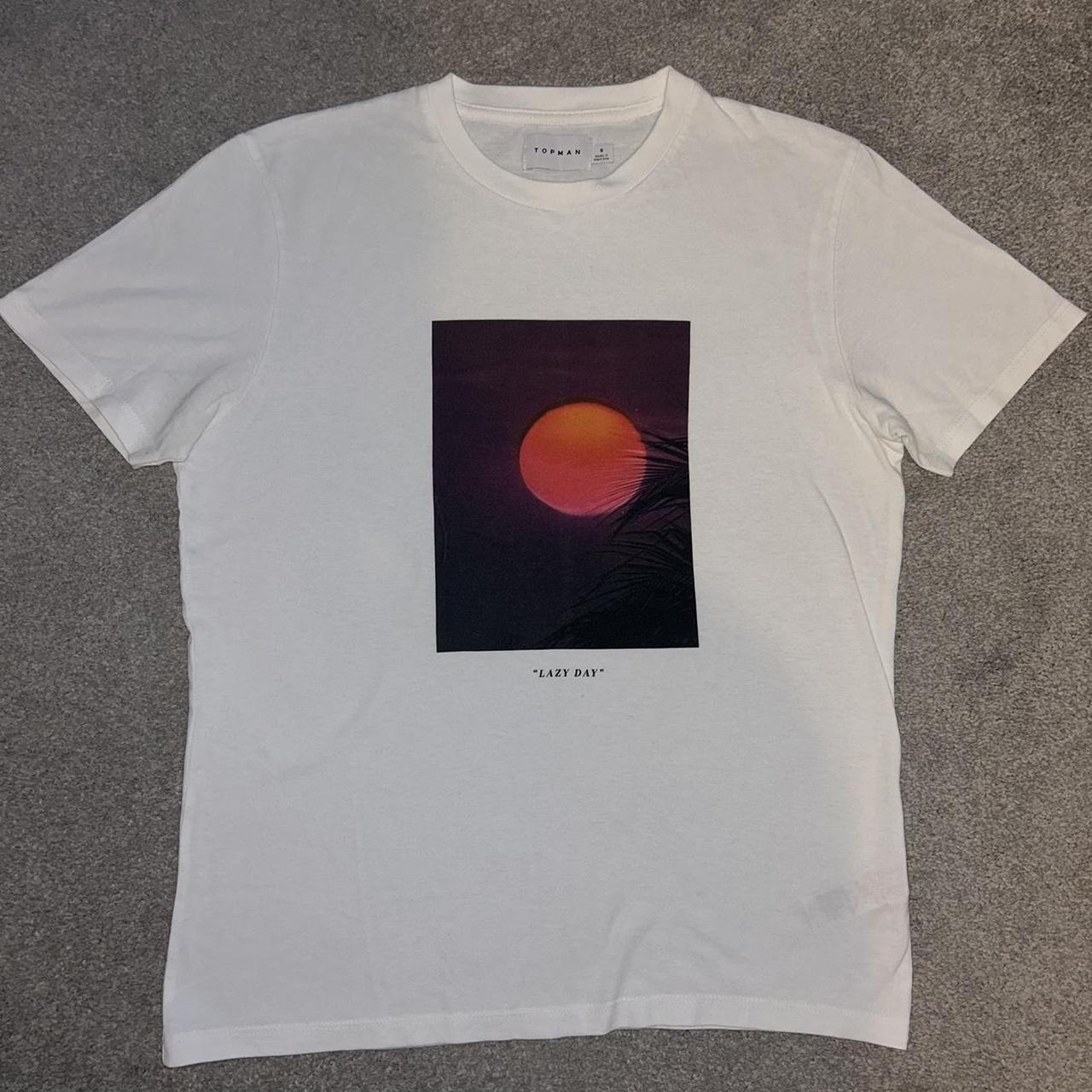 White Topman T-Shirt Size: S #topman #white #tshirt... - Depop