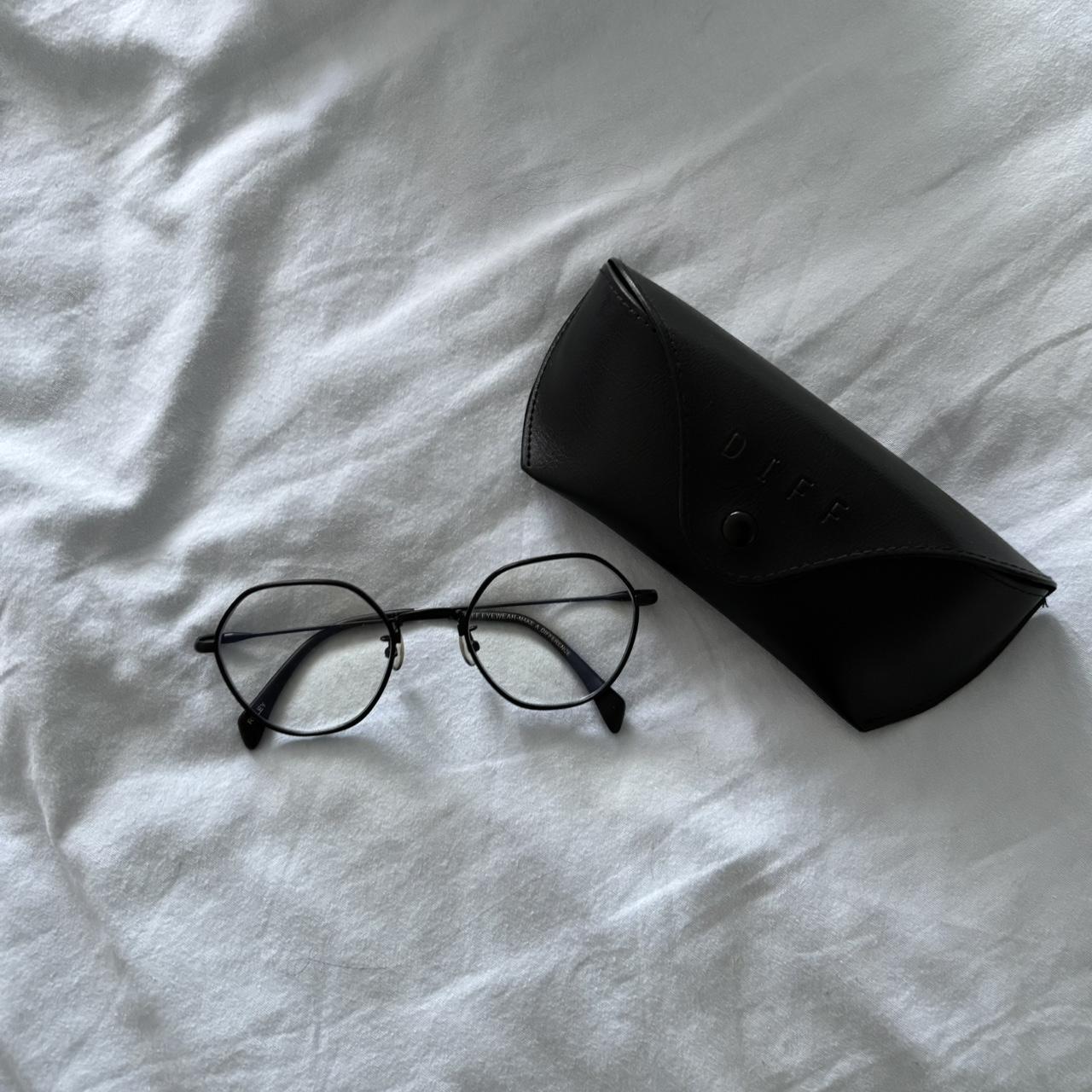 Diff eyewear, black frame blue light glasses.... - Depop