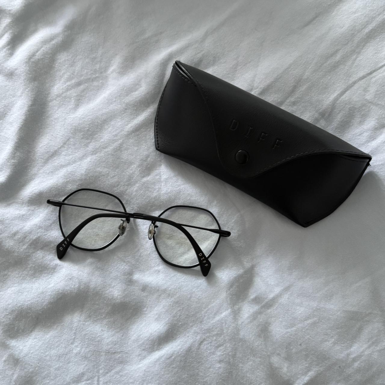 Diff eyewear, black frame blue light glasses.... - Depop