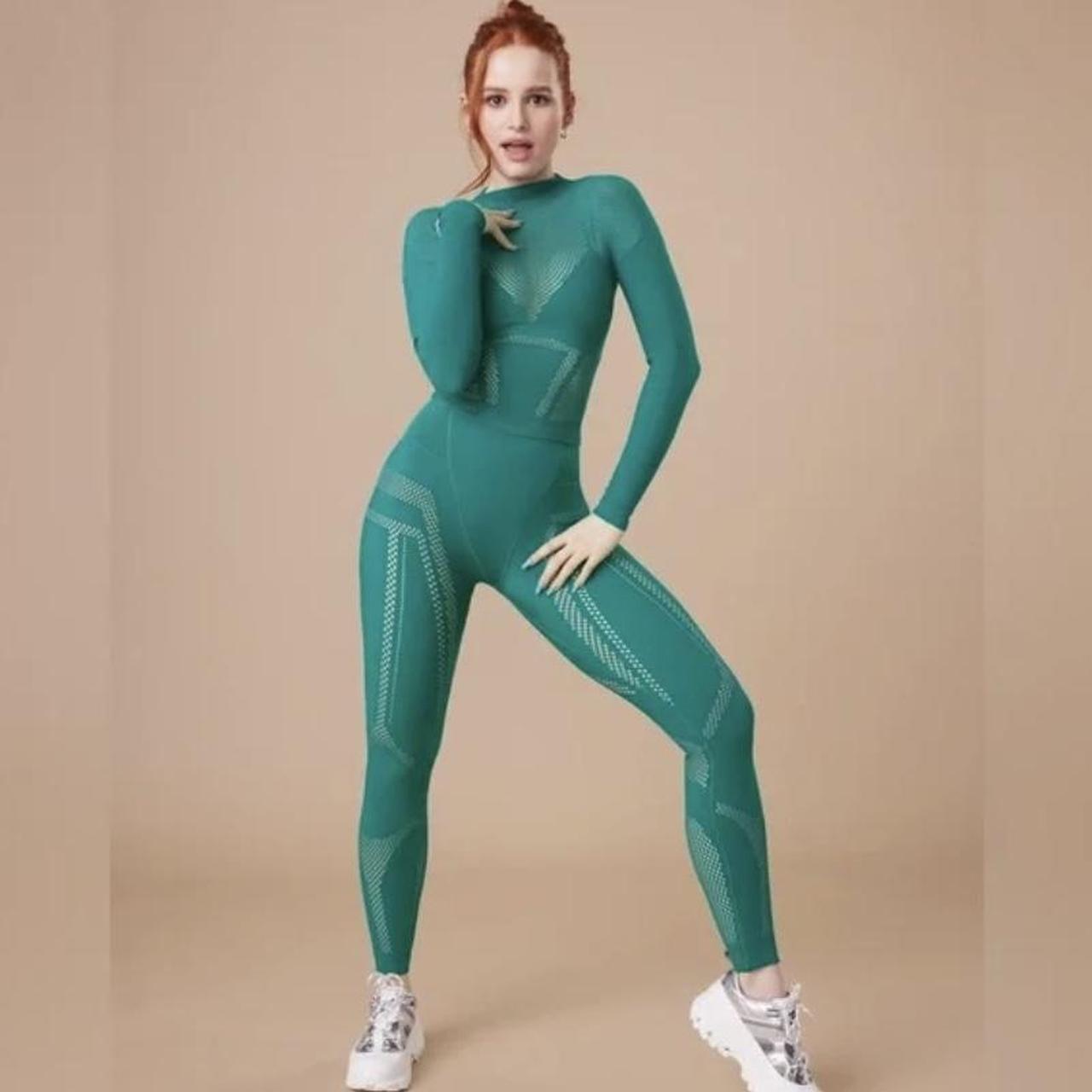 Green Fabletics Mesh Set Size Medium - Depop