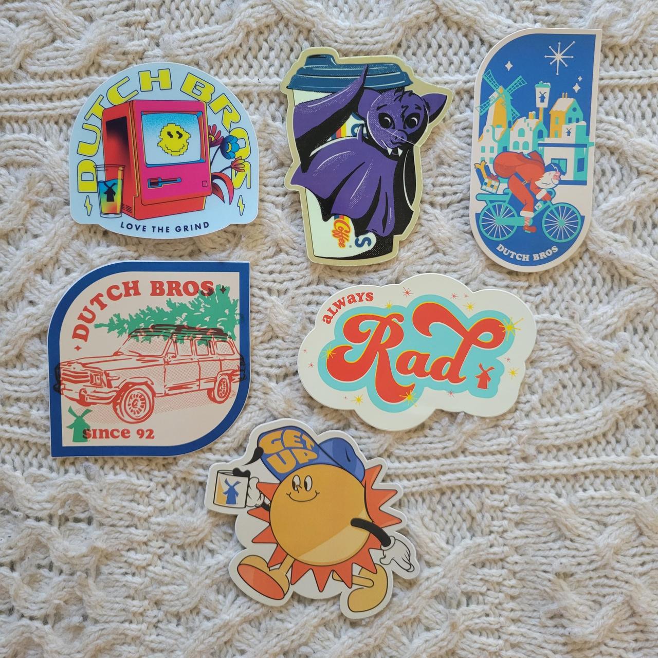 DUTCH BROS VARIETY STICKER PACK 6 Different dutch... - Depop