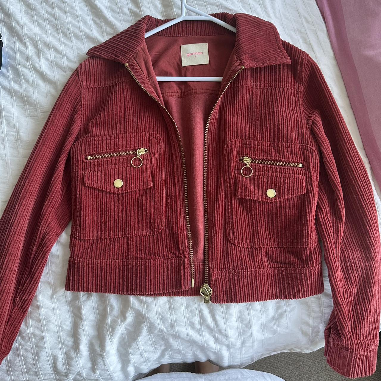 Gorman red cord “Donna” jacket Size 6 but could fit... - Depop