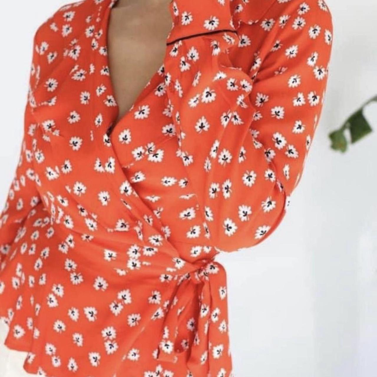 Ganni top perfect condition size 36 - Depop