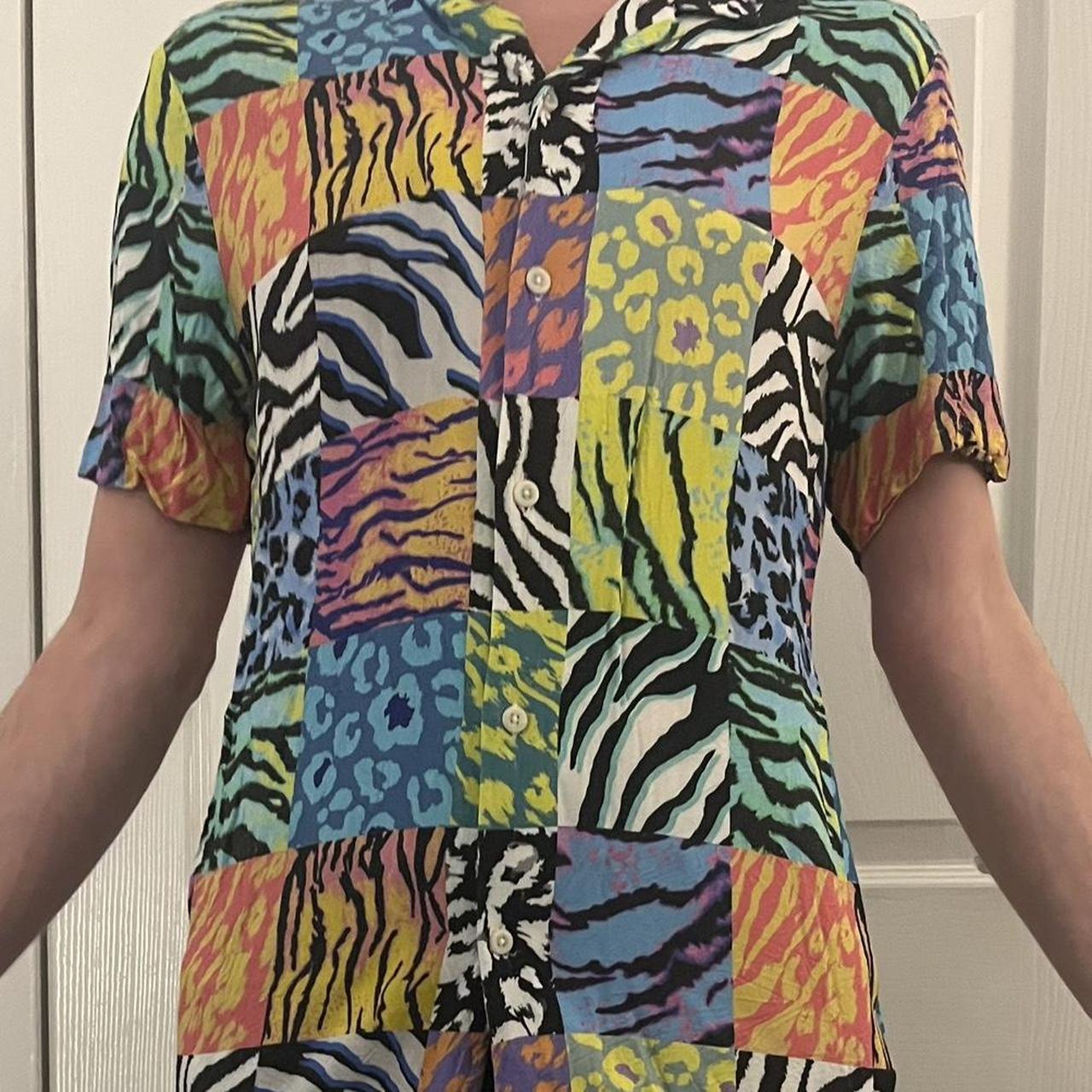 Zebra Multi-coloured Shirt, from ASOS ! Match with... - Depop