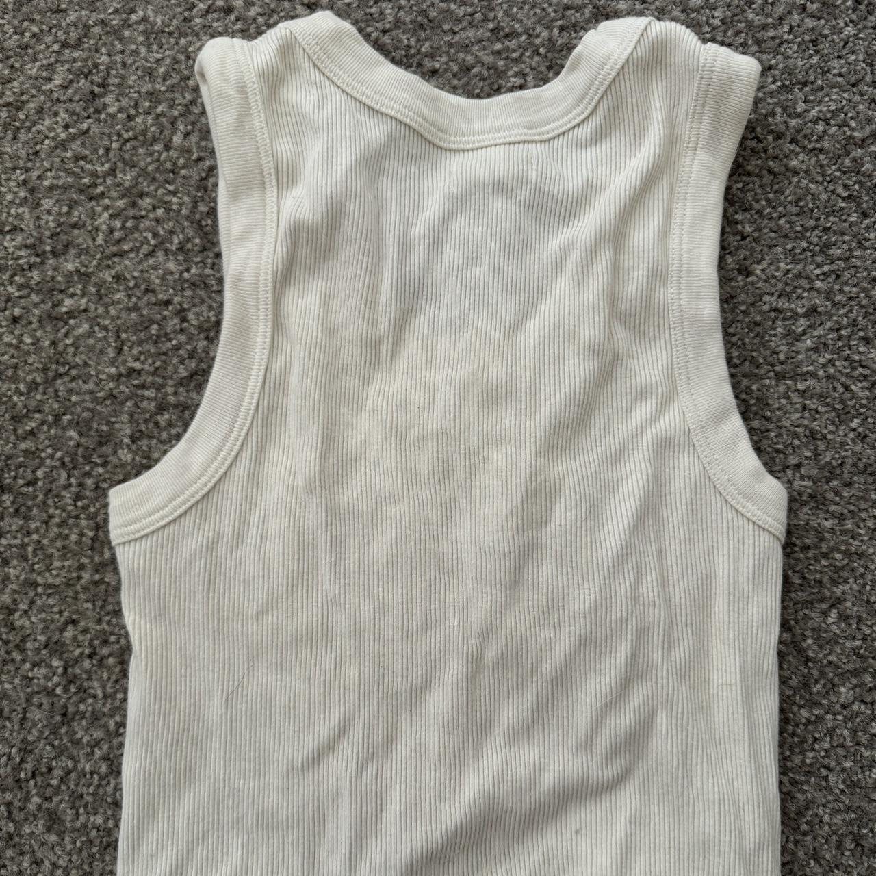 Billabong cream hibiscus singlet Perfect condition... - Depop