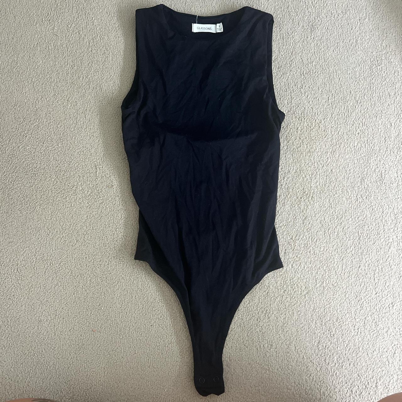 Glassons black bodysuit, has a cut out back. Very... | Depop