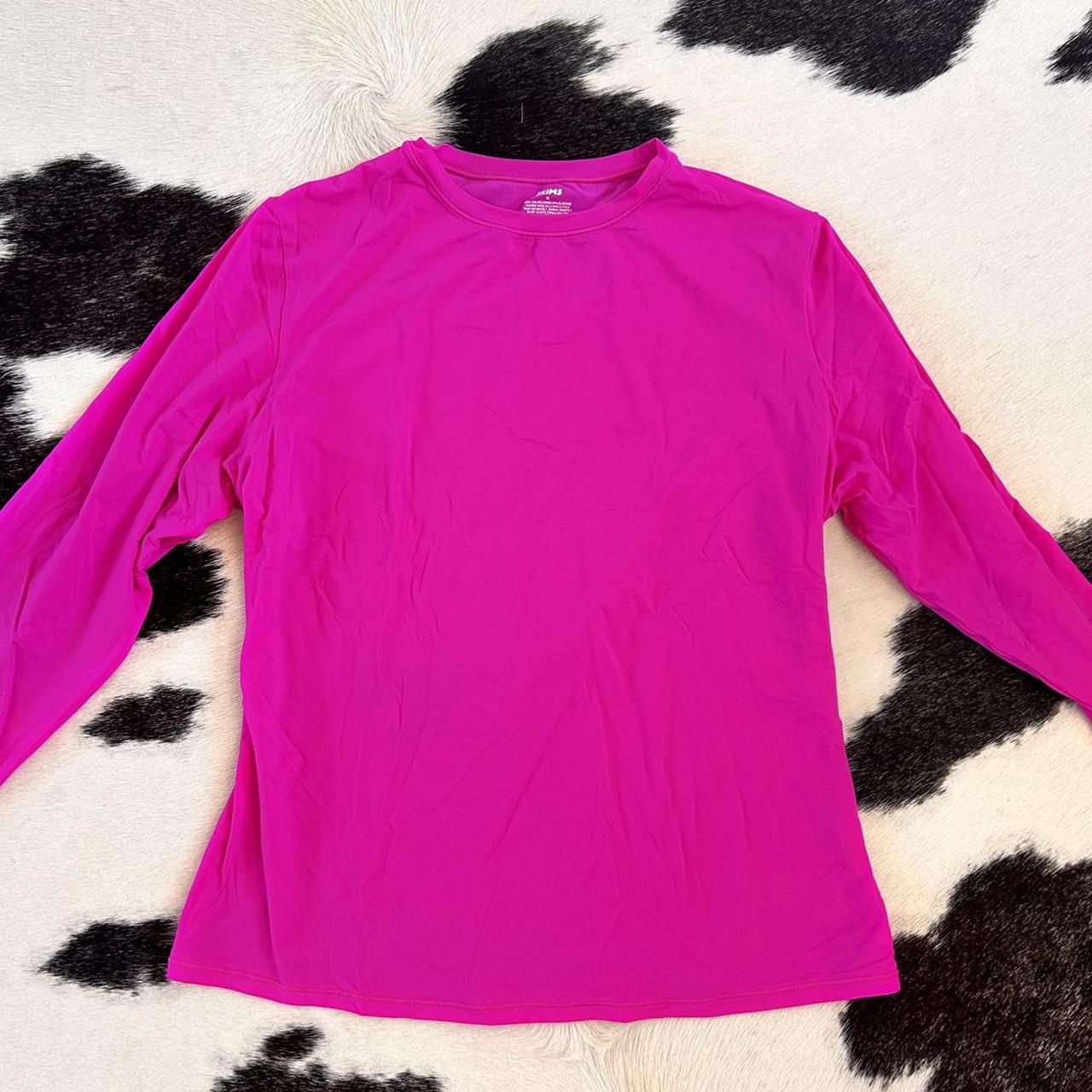 Hot pink Skims long sleeve top Super stretchy and... - Depop
