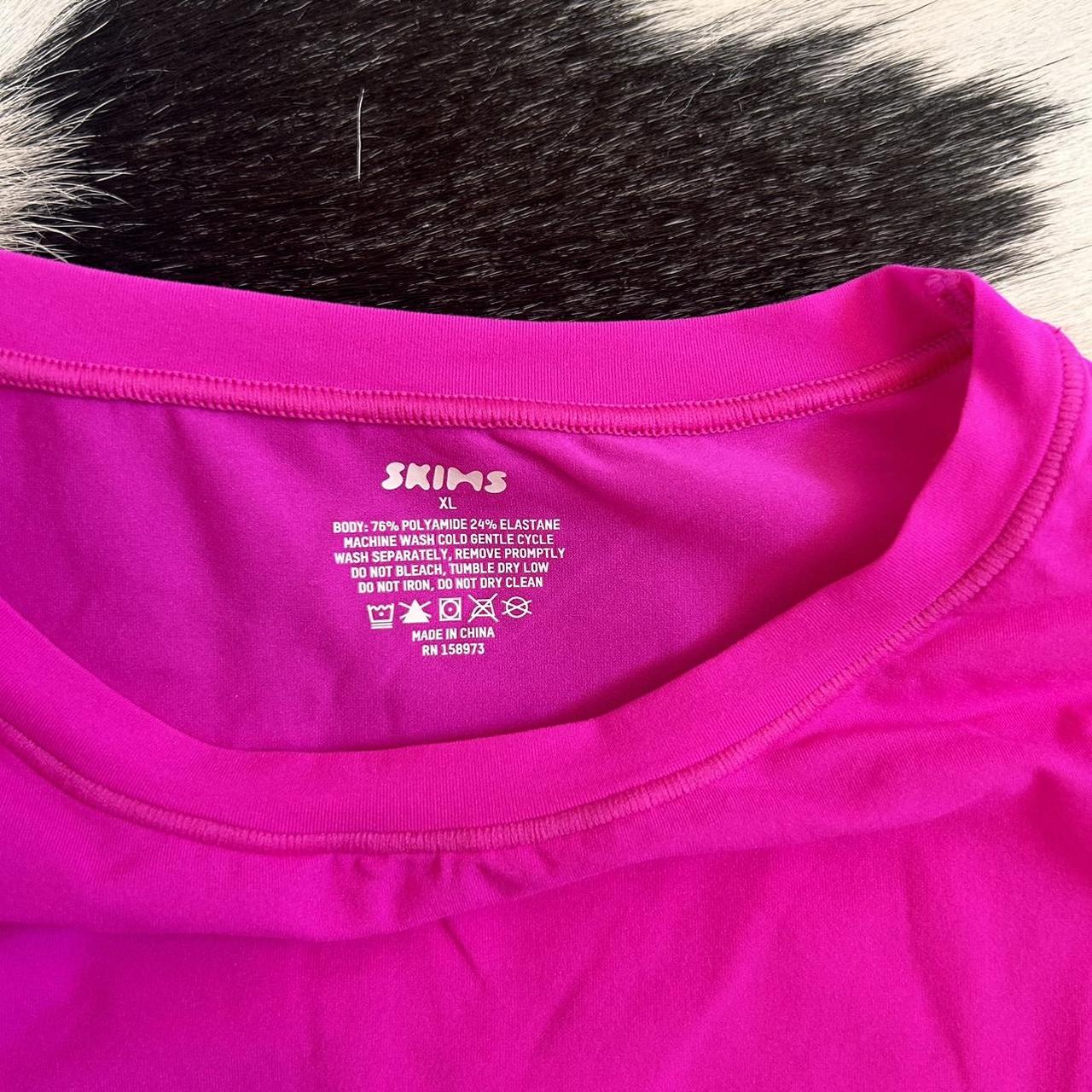 Hot pink Skims long sleeve top Super stretchy and... - Depop