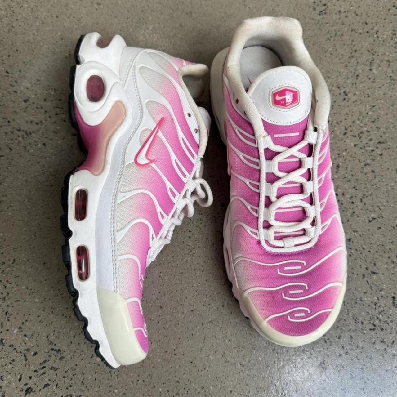 Pink and White tns (no box) 🫶 Size: 8.5 Women’s AU... | Depop