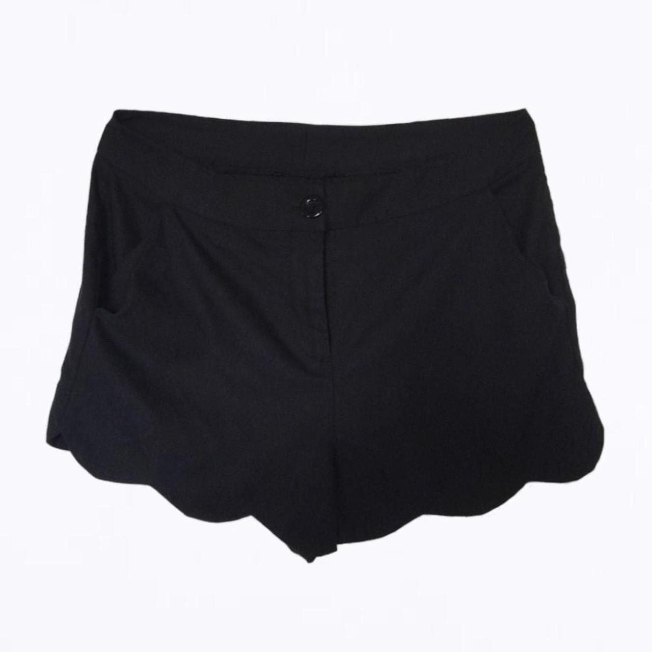 cute little black shorts best fits small #emo... - Depop