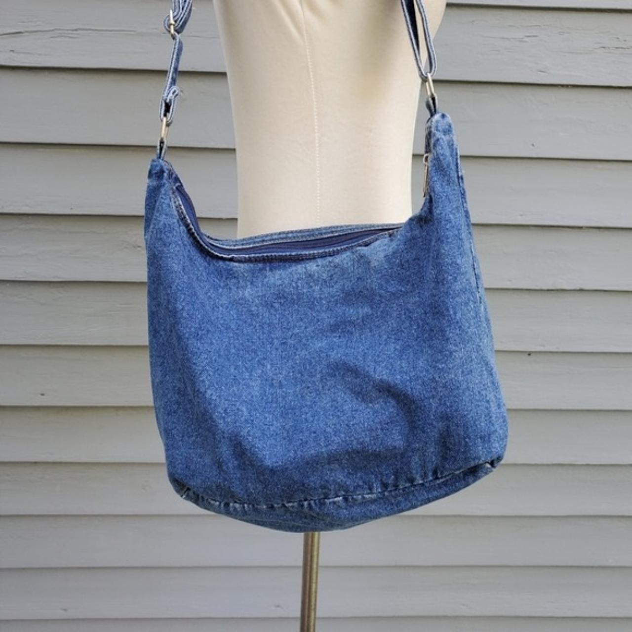 Vintage 90s y2k Bratz Blue Denim Jean School Hobo... - Depop