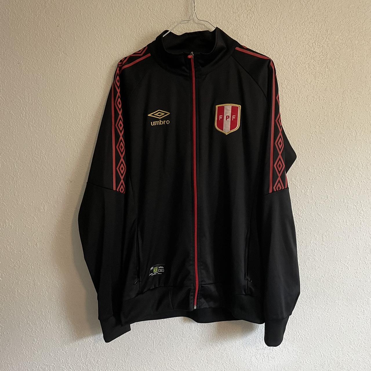 Umbro Peru national soccer team zip up jacket sz... - Depop