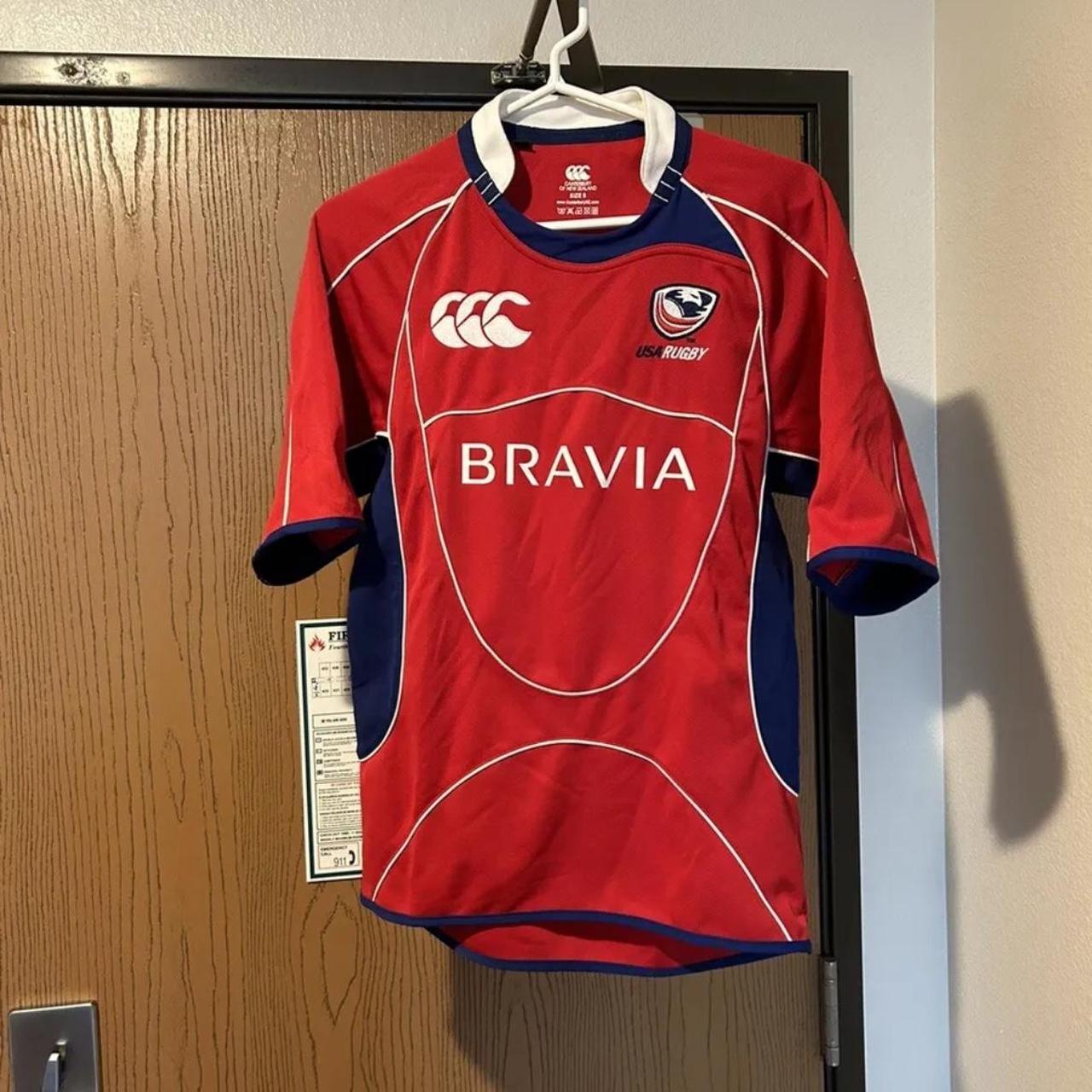 USA Rugby Canterbury Rugby Jersey Sz Small Bravia... - Depop