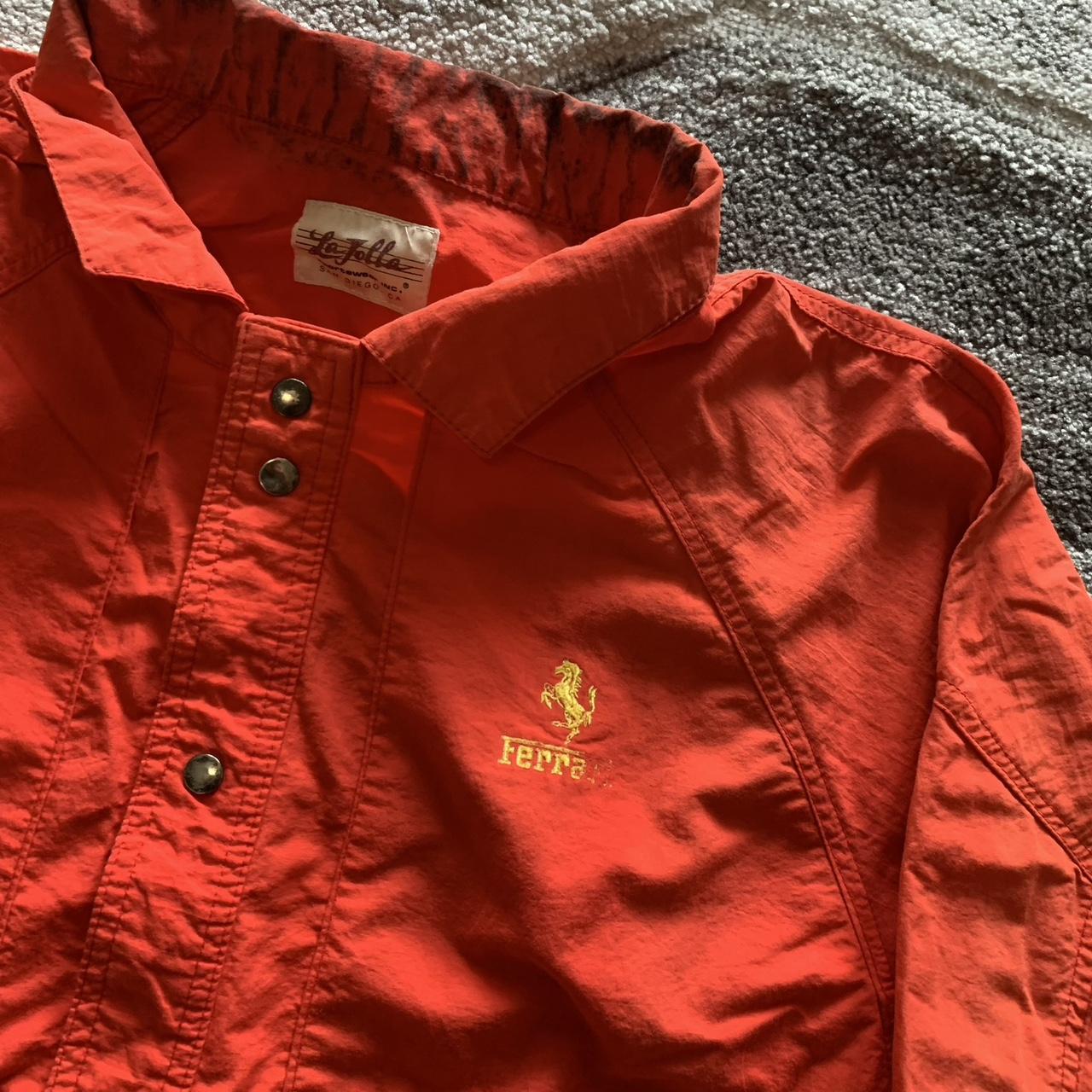 Vintage rare Ferrari faded red jacket Ferrari... - Depop