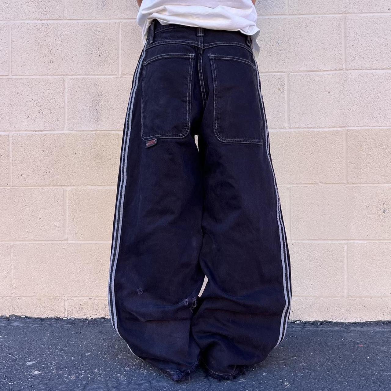 Fire jnco jeans. Vintage 90s skunk jncos made in... - Depop