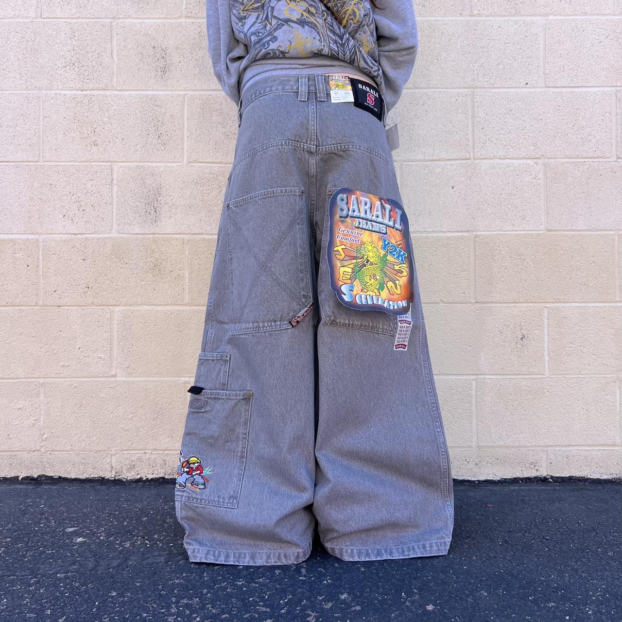 Fire jnco style jeans. These vintage late 90s y2k... - Depop