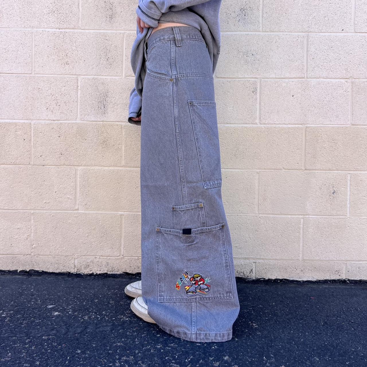 Fire jnco style jeans. These vintage late 90s y2k... - Depop
