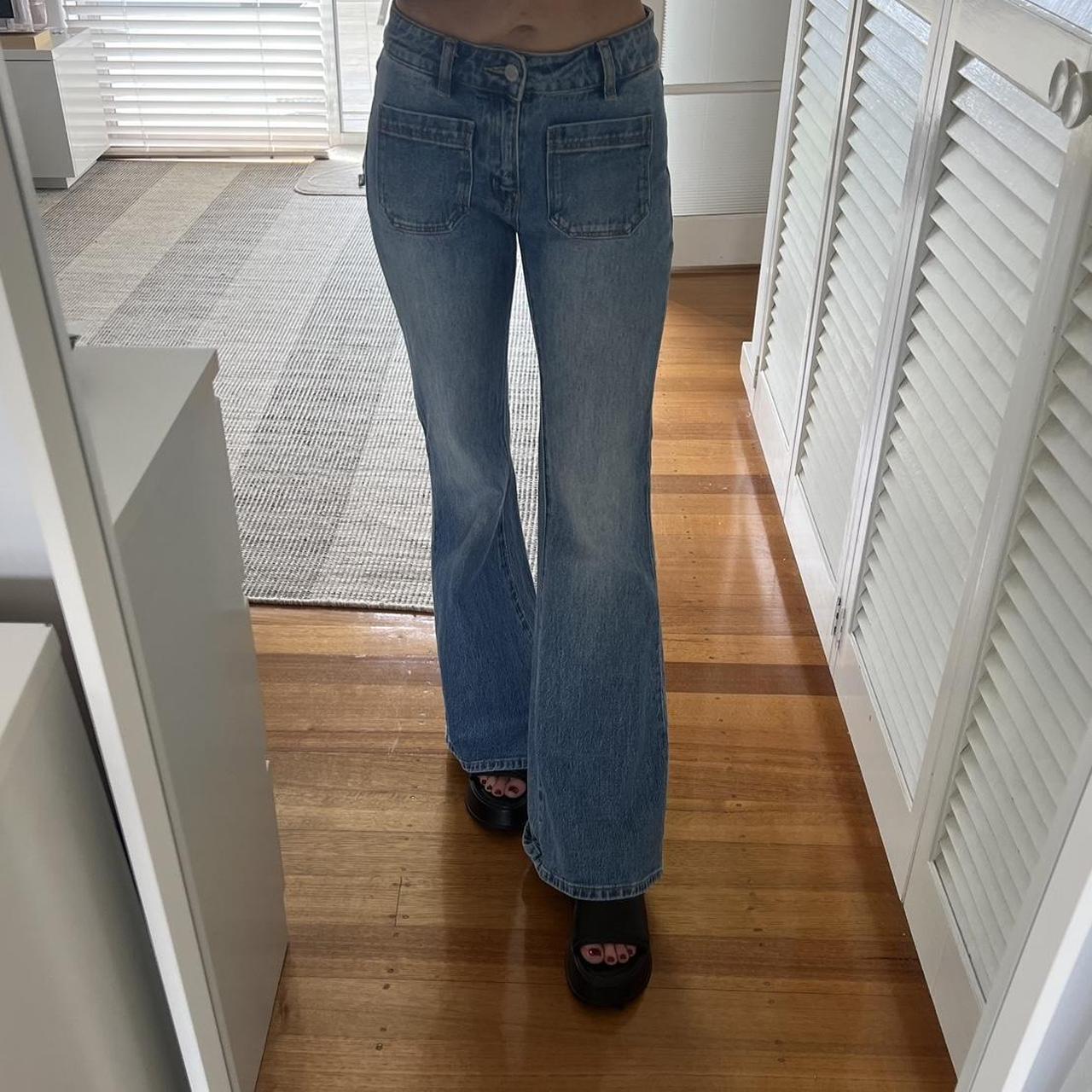 Rolla’s sailor low rise flare - Size 24/ Aus 6 -... - Depop