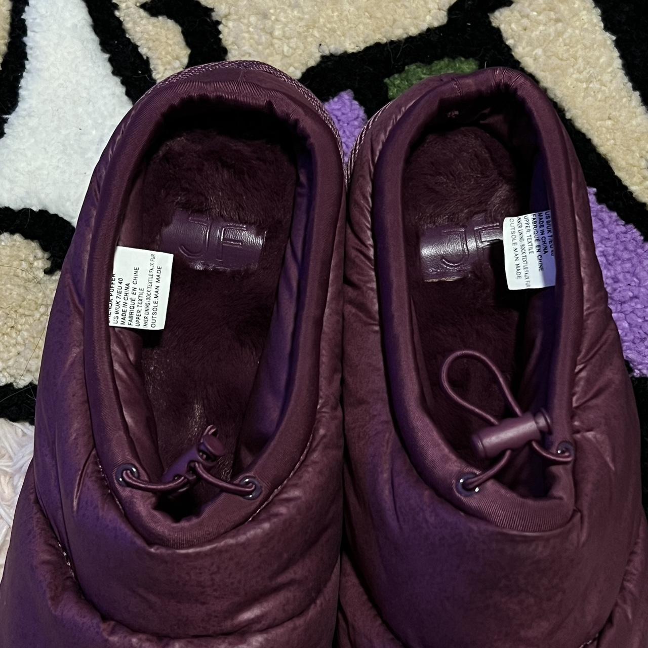 Purple comfy slip on shoes - worn once - size 9... - Depop