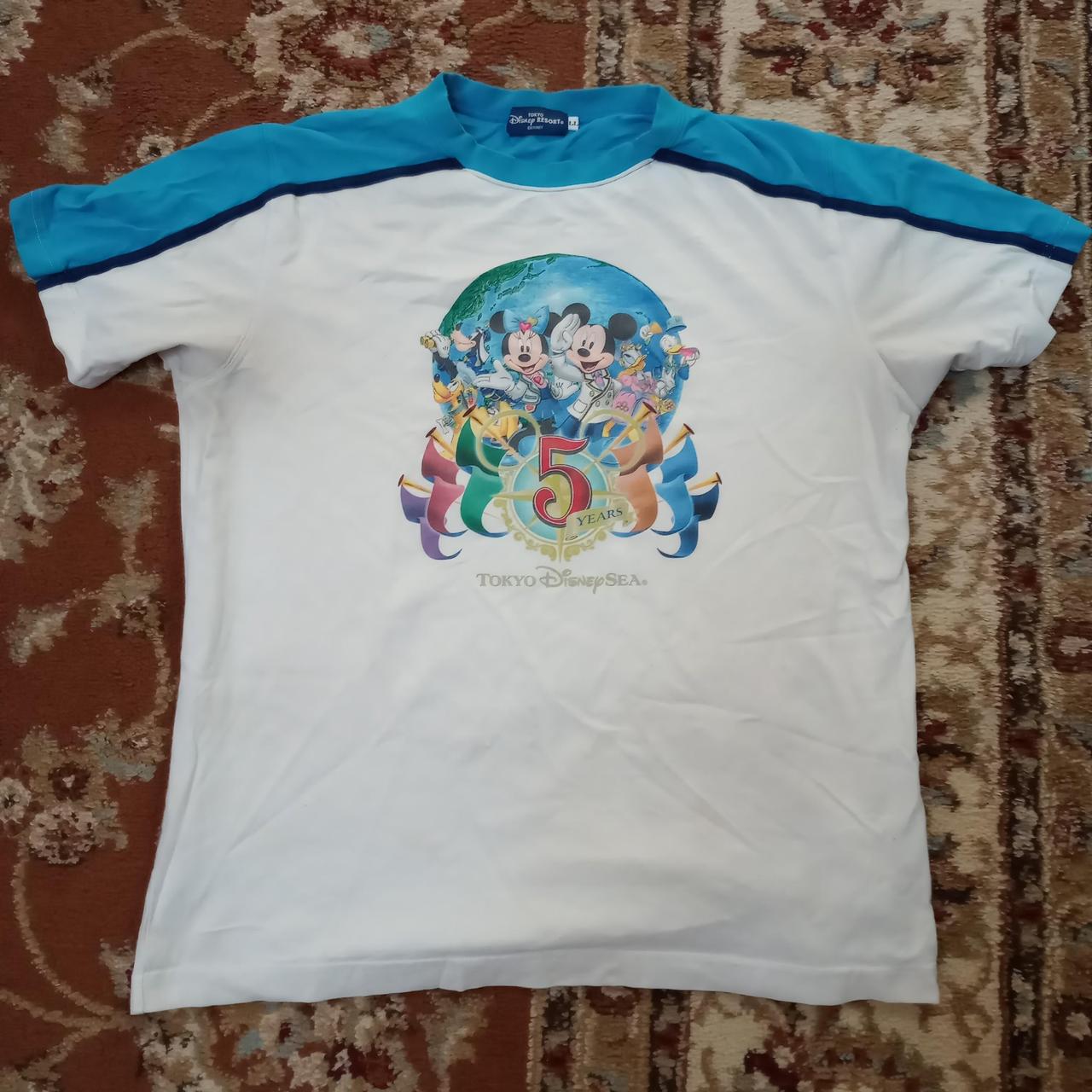 Tokyo Disney Sea 5 Years T Shirt with Blue... - Depop