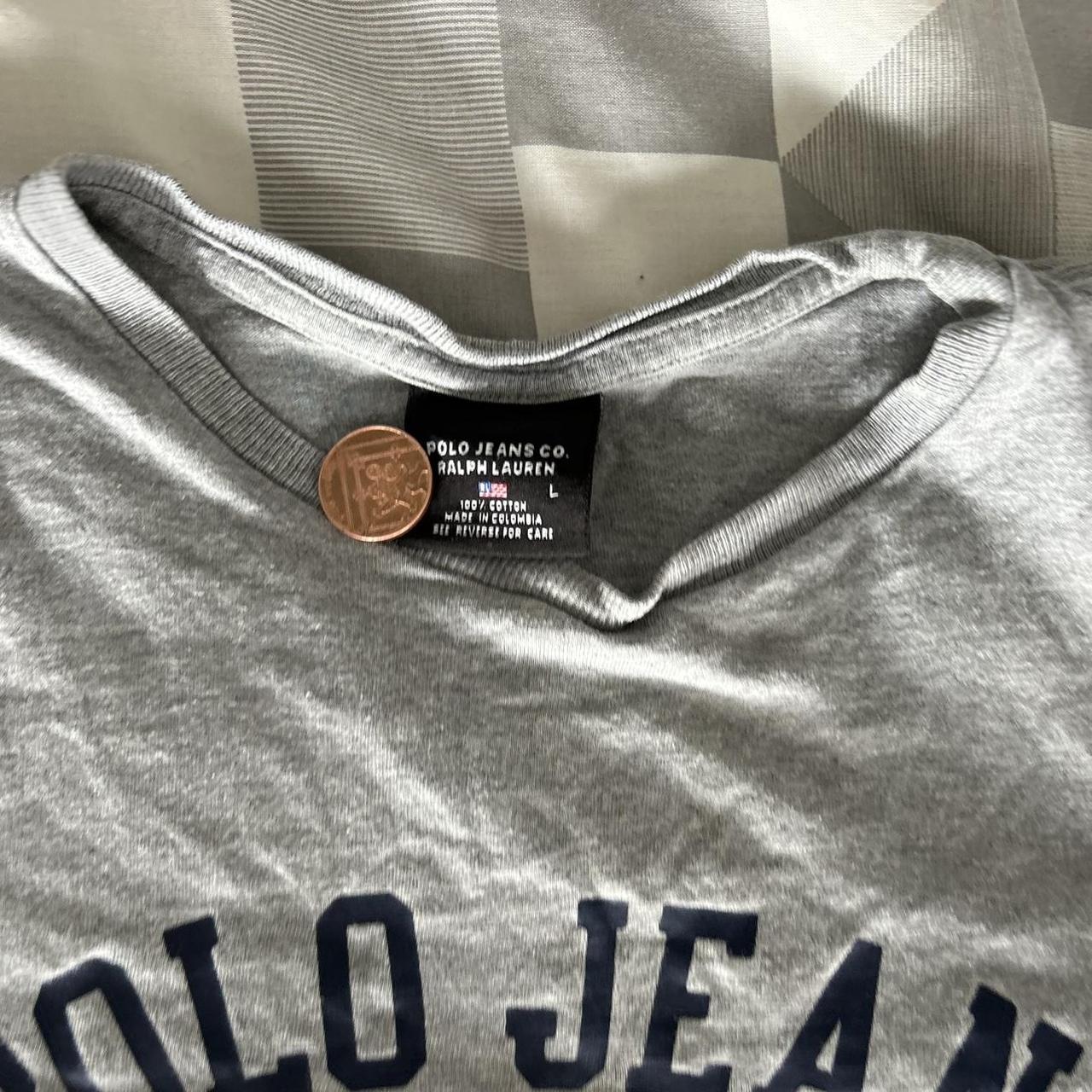 Vintage polo jeans Ralph Lauren tee size L but fits... - Depop