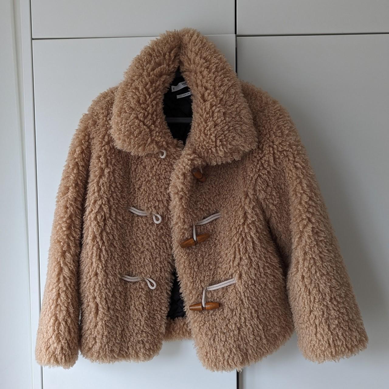 Mango faux fur jacket - Medium. Only worn a couple... - Depop