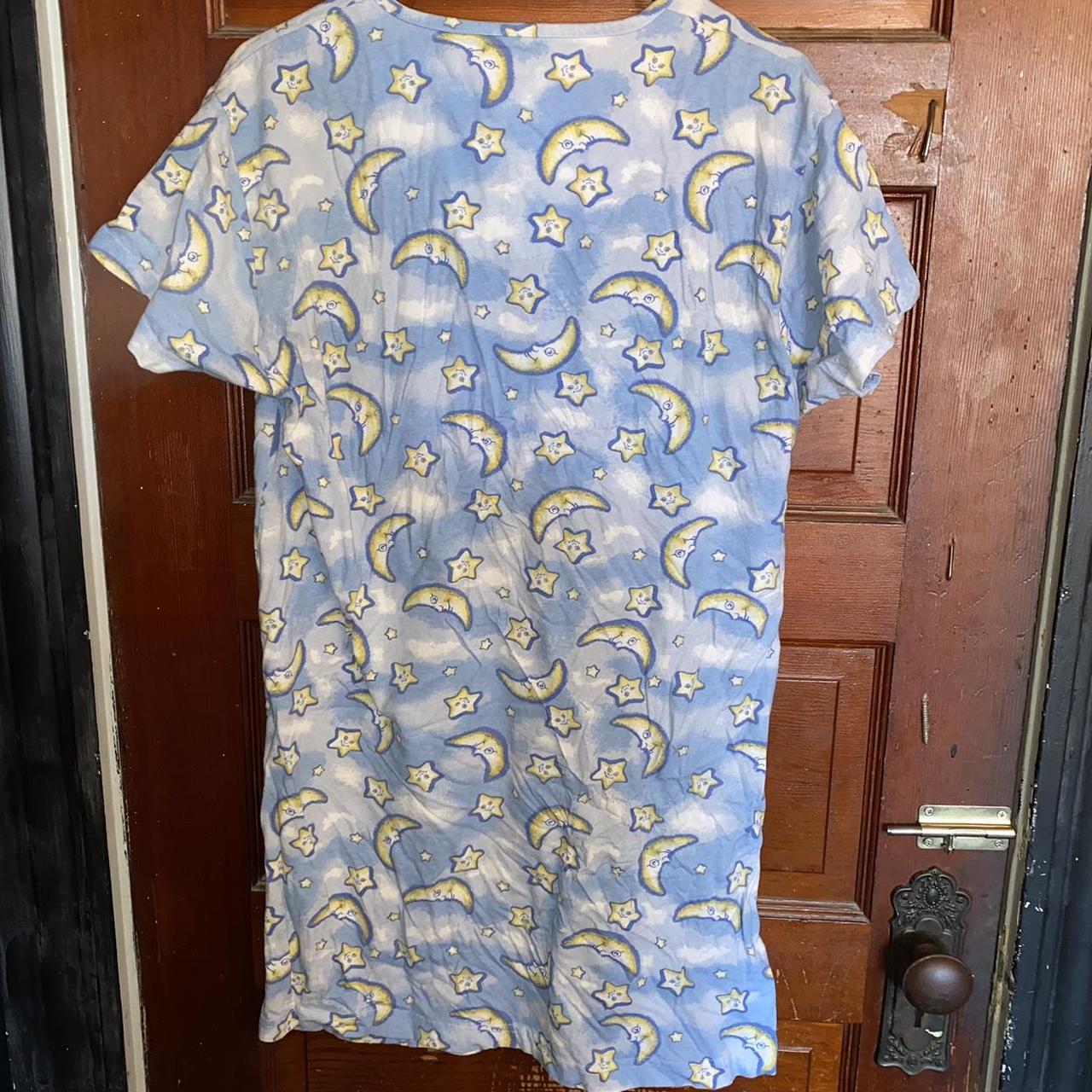 rlly adorable light blue star and moon t shirt... - Depop