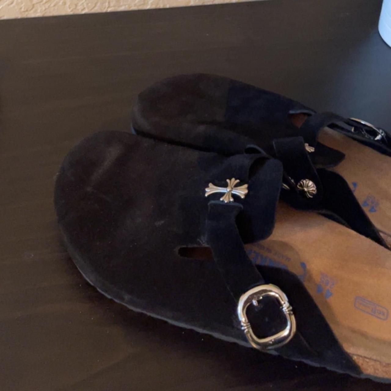 chromeheart birks wore once 2 big for me willing to... - Depop