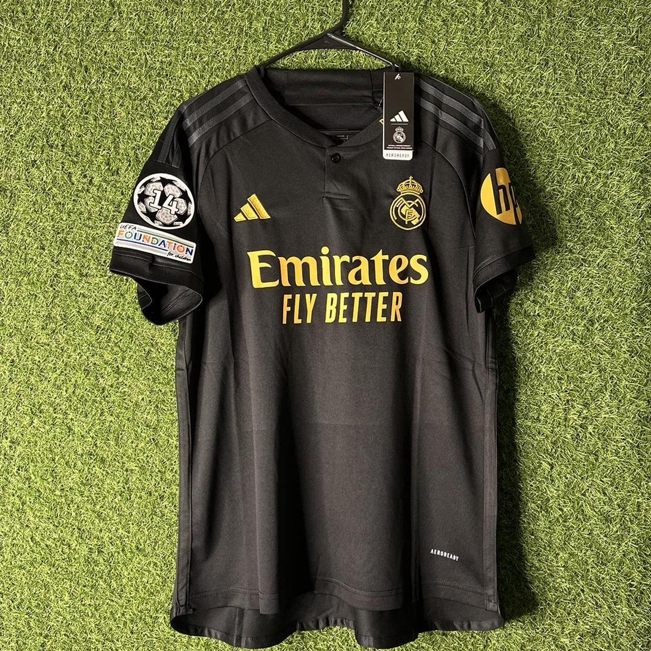 Real Madrid 23/24 third kit Champions league patch... - Depop