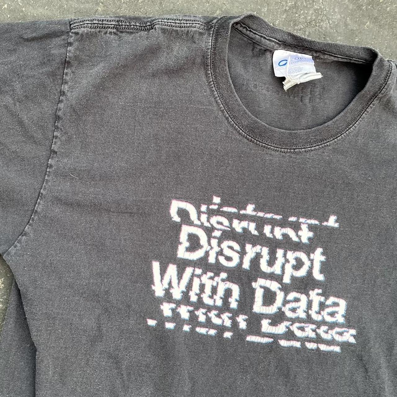 microsoft tshirt -disrupt with data microsoft... - Depop