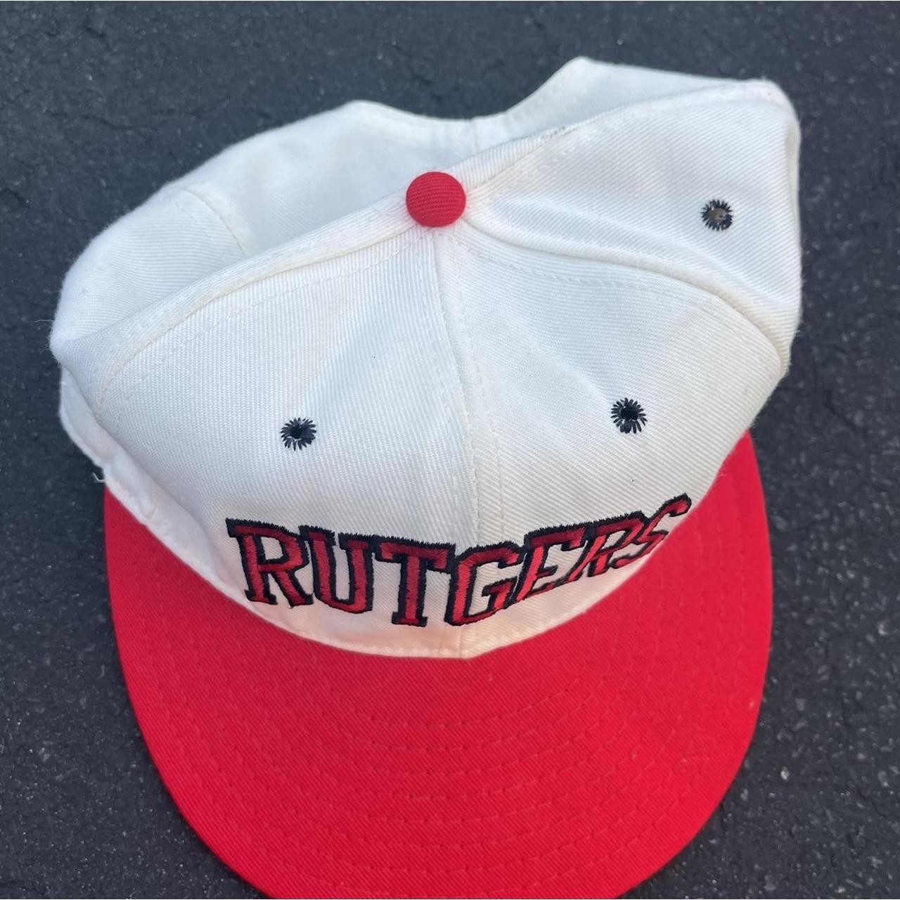 90s rutgers hat -vintage rutgers university hat... - Depop