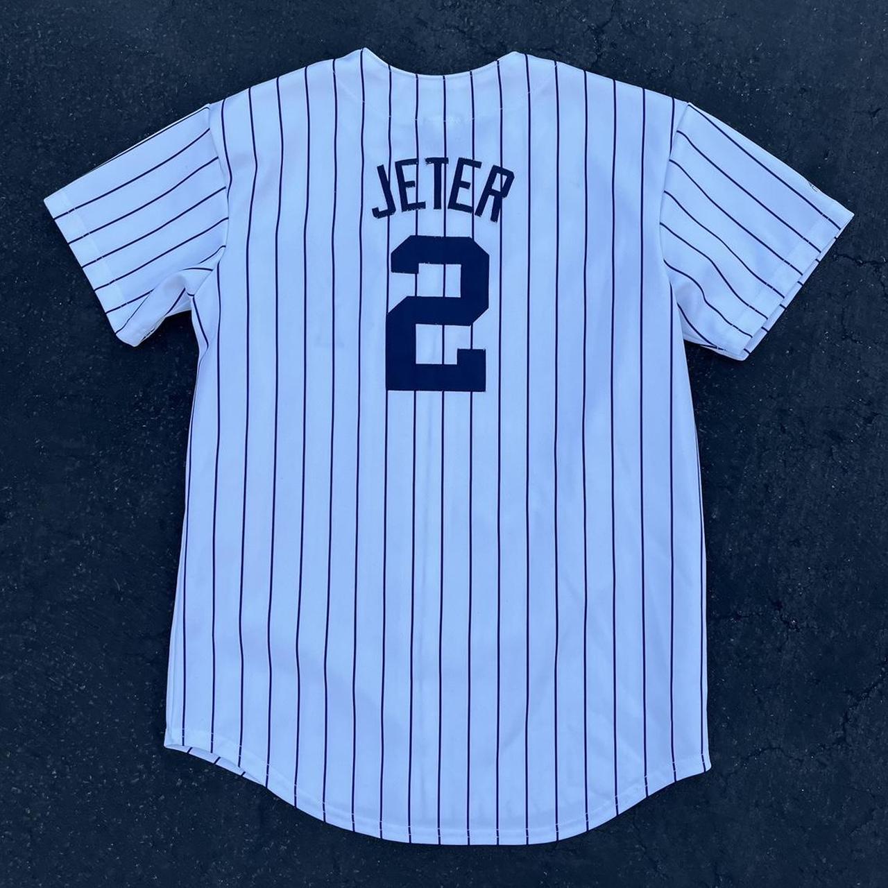 derek jeter yankees jersey -majestic new york... - Depop