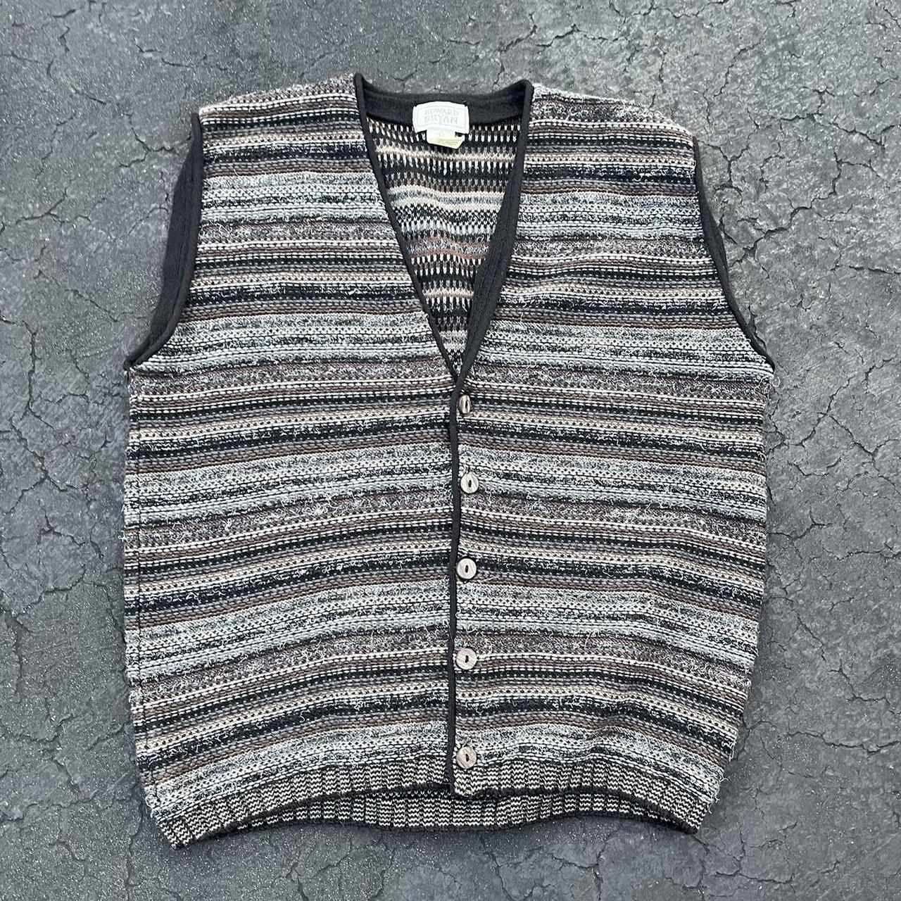 mens vintage vest -edward bryan vest -size large... - Depop