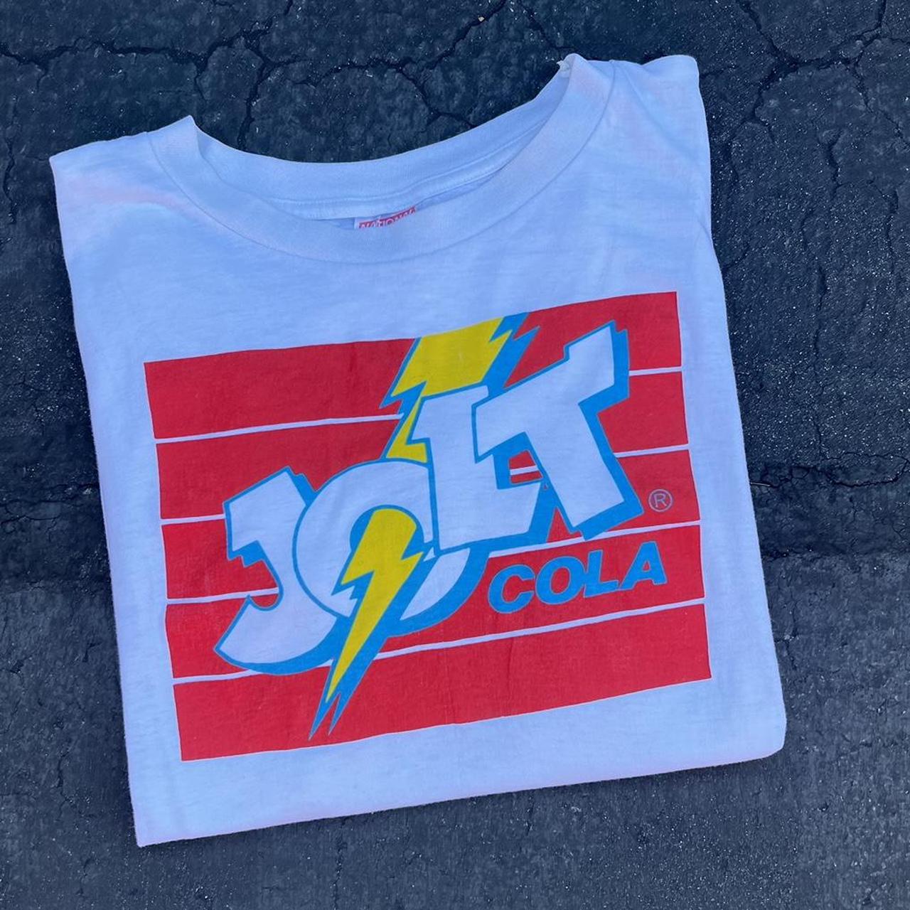 80s jolt cola tshirt -size xl -single stitch... - Depop