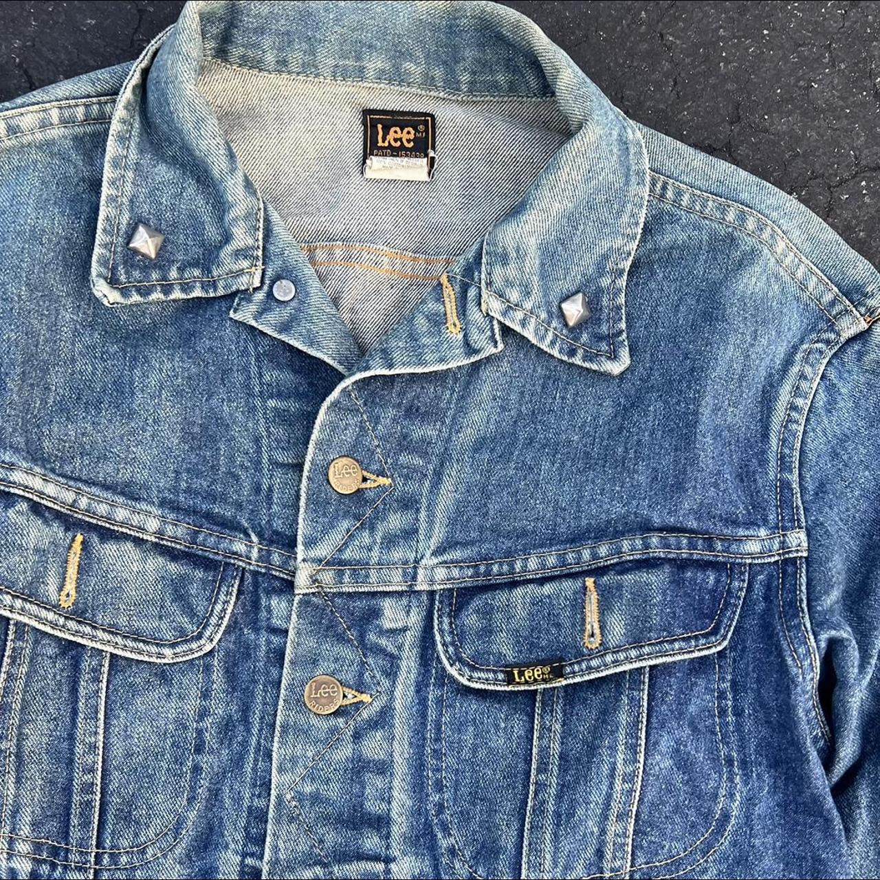 80s lee jean jacket -size 40r -good condition -21... - Depop