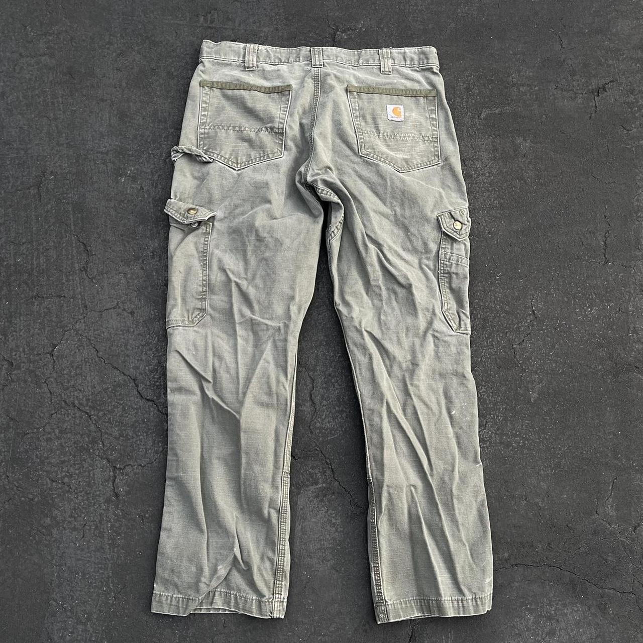 carhartt ripstop cargo pants -34x30 -flaws... - Depop