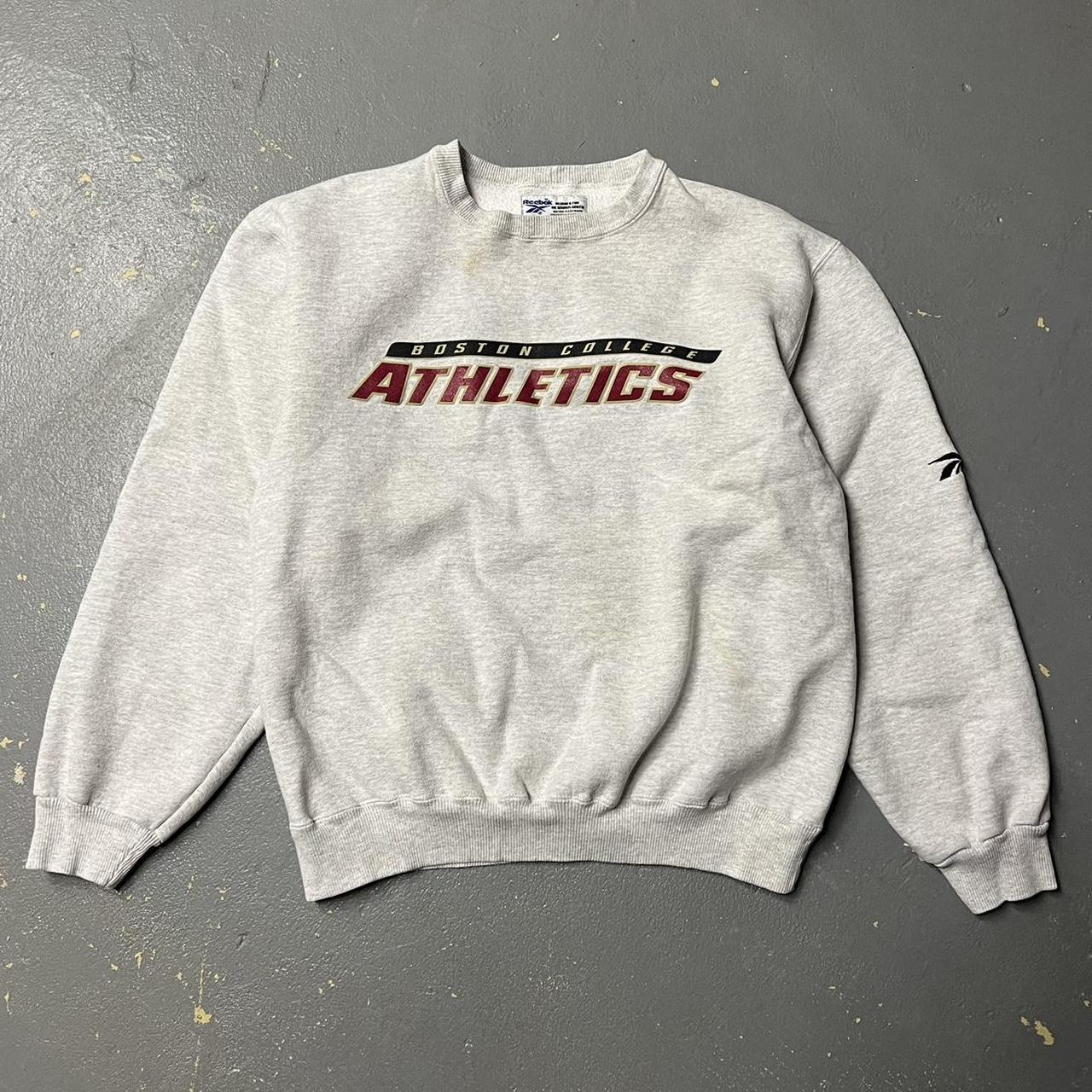 reebok boston college sweatshirt -size medium -22... - Depop