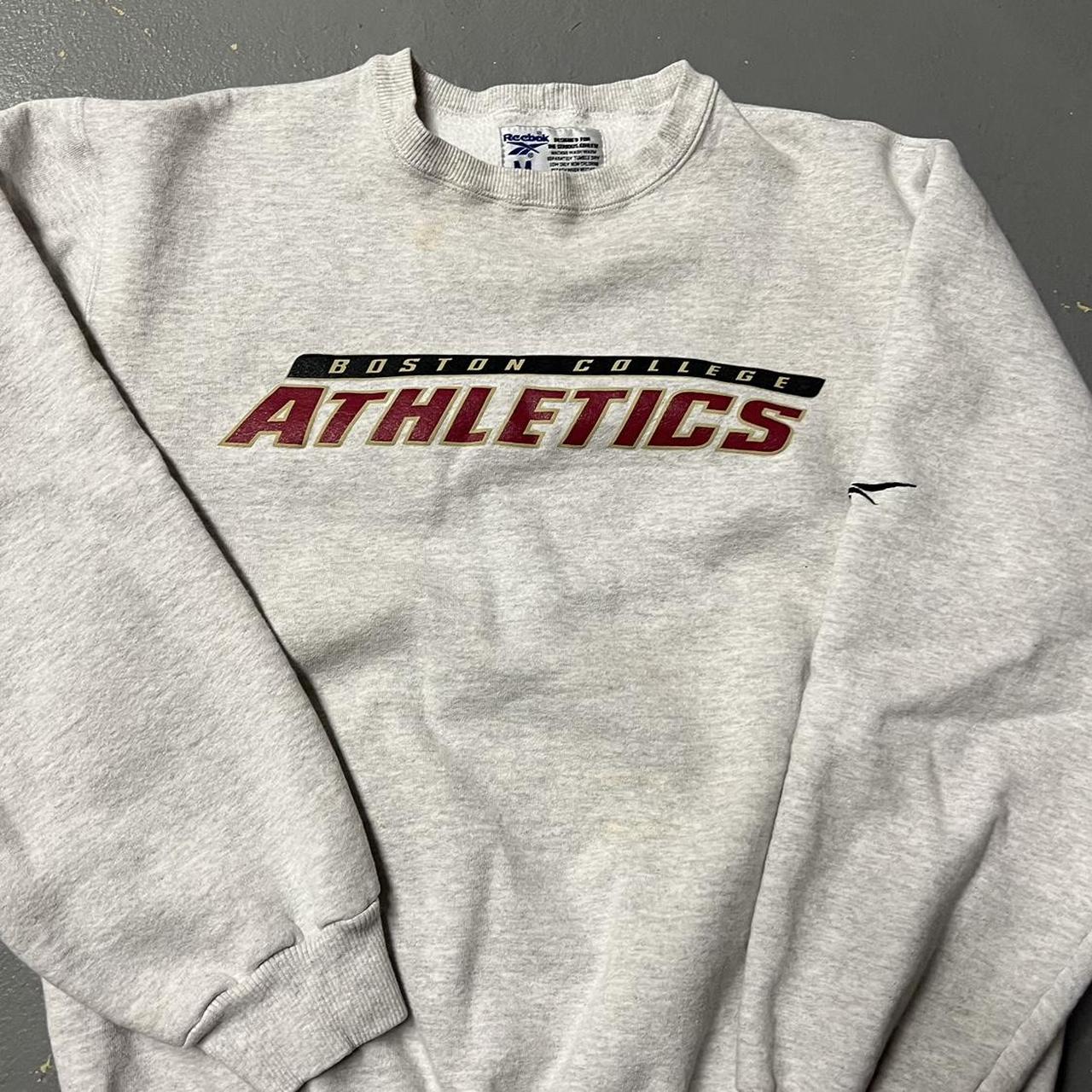 reebok boston college sweatshirt -size medium -22... - Depop