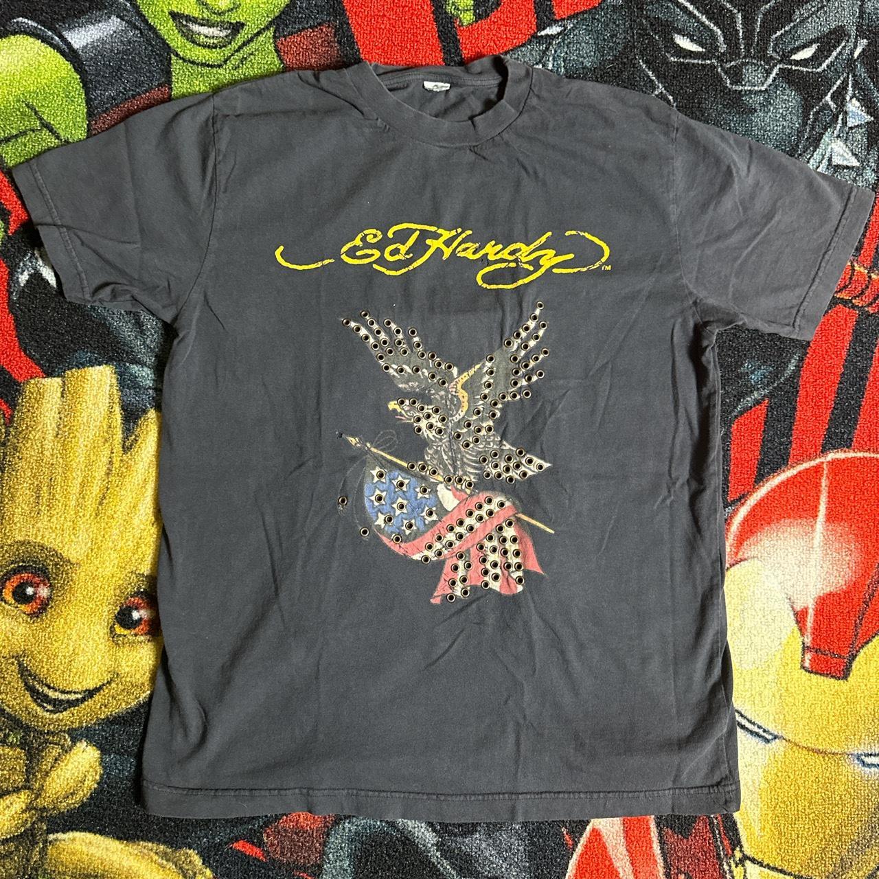 Ed Hardy Eagle tee Dope graphic. Cool y2k piece.... - Depop