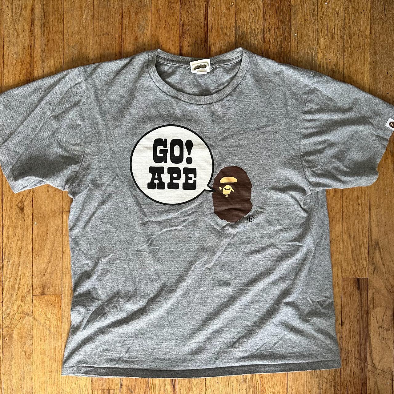Go Ape Bape Tee Great Condition Fits like M #bape... - Depop