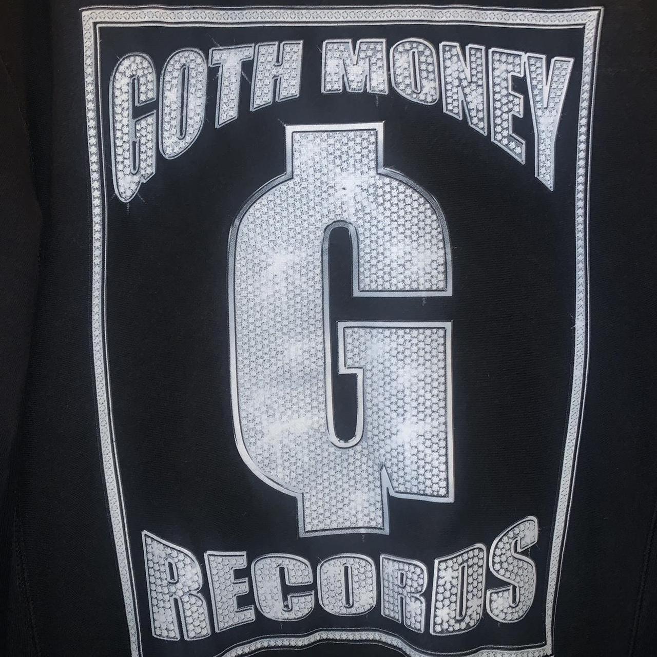 GOTH MONEY RECORDS ☆ LOGO SWEATSHIRT ,, VERY RARE... - Depop