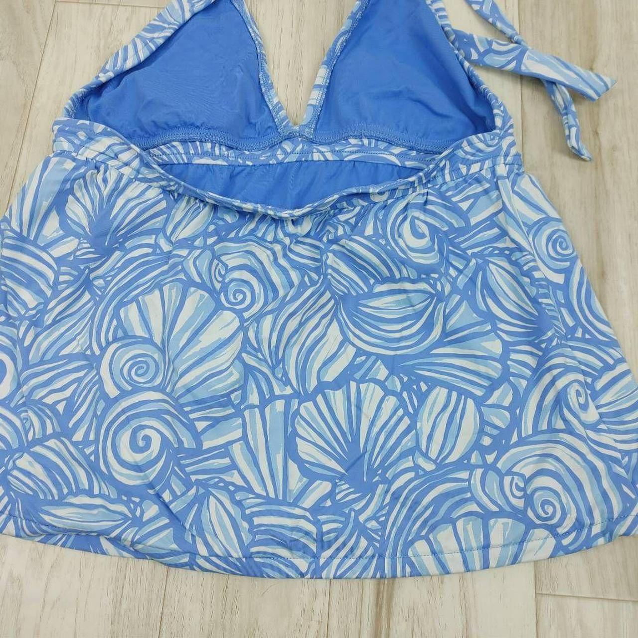 Vineyard Vines Nautilus Tankini Swimsuit Top Size... - Depop